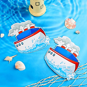 3 Pcs Cruise Door Magnets Summer Car Magnets Decorative Ship Cruise Decorations Magnetic Stickers for Carnival Fridge Refrigerator, 8 x 6.8 Inches