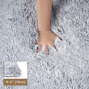 EHEYCIGA Fluffy Dog Crate Bed, Plush Faux Fur Pad, Calming Anti-Anxiety Small Dog Bed