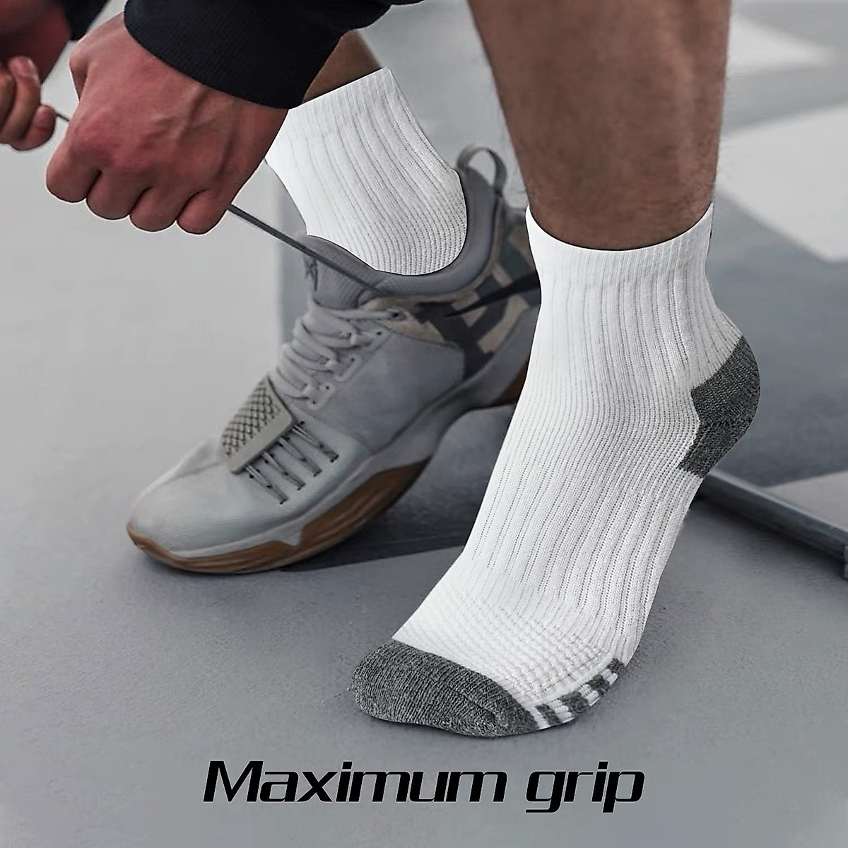 Iseasoo Copper Compression Socks for Men & Women Circulation-Ankle Plantar Fasciitis Socks Support for Athletic Running