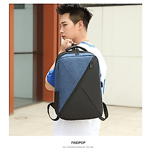 Rcuyyl Teens Bookbag Schoolbag 3pcs Set Backpack Cute Rucksack for School Bag Cute Aesthetic Backpack Travel Rucksack School Bag (Blue)