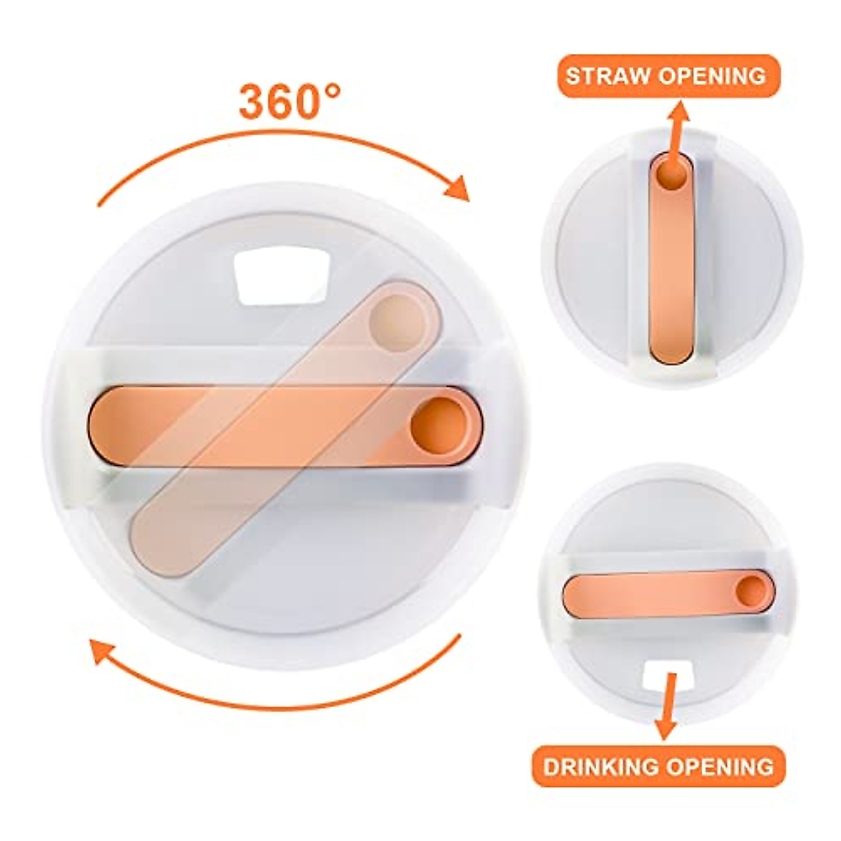 4Pack Tumbler Lids for Stanley 40 oz Quencher H2.0 Flowsstate Cup, Tumbler Lid Replacement Lid for Stanley 40oz Adventure Quencher and Quencher 2.0 Tumbler