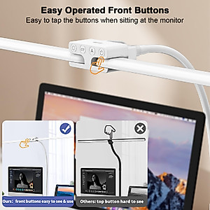 EppieBasic LED Desk Lamp, 24W Double Head Desk Light,Architect Clamp Task Table Lamp, Office Desk Lamps Super Bright Extra Wide Area Drafting Work Light for Workbench, Reading, Monitor