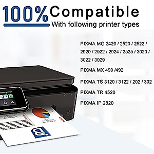 BJ Ink Cartridge Replacement for Canon PG 245XL 245 XL Compatible with Canon PIXMA iP2820 MG2420 MG2520 2920 MG2922 MG2924 MX492 MX490 Printer(1 Black)