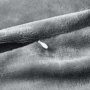 BEDELITE Body Pillow Cover with Zipper Closure, Super Soft and Cozy Fuzzy Fleece Body Pillow Case Cover 20 x 54 Inches, Luxury Fluffy Plush Long Body Pillow Pillowcase for Fall and Winter(Gray)