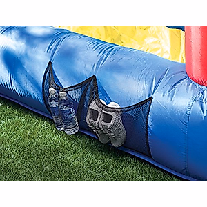 Little Tikes Jump 'n Slide Inflatable Bouncer Includes Heavy Duty Blower With GFCI, Stakes, Repair Patches, And Storage Bag, for Kids Ages 3-8 Years