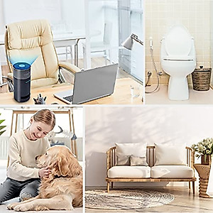 LKT Car Ozone Generator - Remove Smoke Odor from Car, Foul Smell from Bathroom, Odor Eliminator, Portable Ozone Machine, Air Purifier Deodorizer for Home, Office, Smoke, Car, Pet etc.