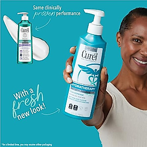 Curel Hydra Therapy In Shower Lotion, Itch Defense Body Moisturizer with Advanced Ceramide Complex, Vitamin E, & Oatmeal Extract, 12 Oz, Pack of 2