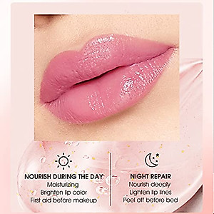 LuckNest Flower Jelly Lipstick Set Temperature Change Moisturizer Long Lasting Nutritious Balm Magic Color Change Lip Gloss (#3)