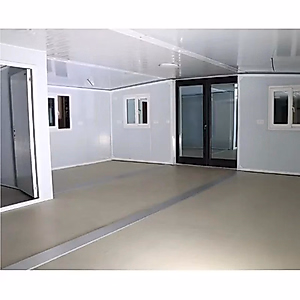 40FT Tiny House to Live in,Portable Prefab House with 3 Bedroom 1 Full Equipped Bathroom and Kitchen,Foldable Mobile Home with Steel Frame,Prefabricated Expandable Container House for Living