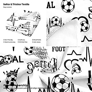 Soccer Blanket Super Soft Flannel Blankets and Throws Outdoor Football for Bedding Boys Girls Adults Gifts 50"X40"