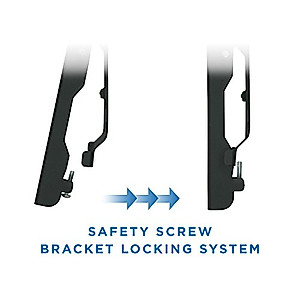 Mount-It! Slim Tilting TV Wall Mount Bracket for 32-55 Inch Samsung, Sony, Vizio, LG, Sharp TVs with Low Profile Design up to VESA 600x400mm, Black