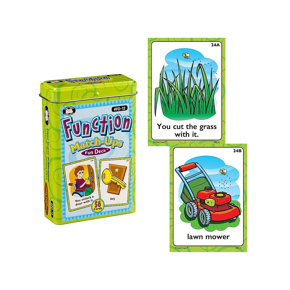 Super Duper Publications | Function Match-Ups Flash Cards | Identify and Describe Everyday Objects Fun Deck | Educational Learning Materials for Children