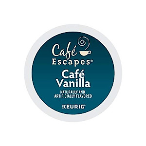 Cafe Escapes Cafe Vanilla Keurig Single-Serve K-Cup Pods, 72 Count (6 Packs of 12)