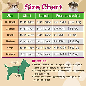 Jecikelon Winter Dog Hoodie Sweatshirts with Pockets Warm Dog Clothes for Small Dogs Chihuahua Coat Clothing Puppy Cat Custume (X-Small, Coffee)