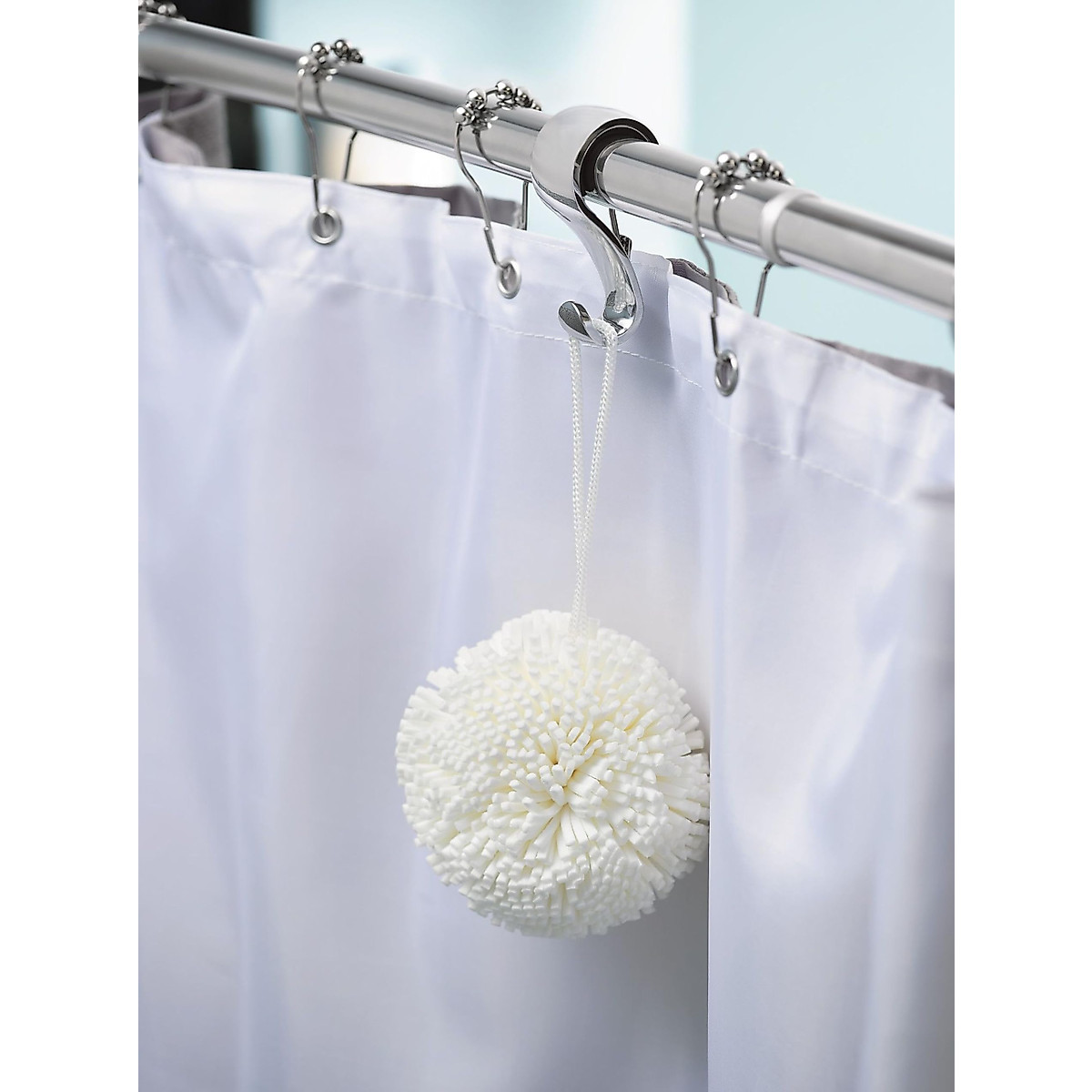 Moen SR2100CH Shower Curtain Rings, Pack of 12, Chrome