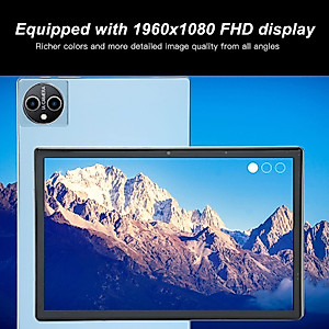 Vikye 10.1 Inch HD Tablet, 1960x1080 FHD FHD Tablet 8 Core CPU 8GB RAM 256GB ROM 7000mAh Battery 4G Calling Tablet (US Plug)