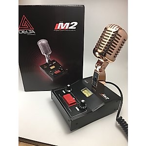 Gold Delta M2 Amplified Dynamic Power Base Microphone 4 pin Compatible for Cobra