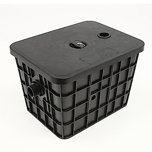 NAIXING 35L / 92Gal Commercial Grease Trap Interceptor Top Inlet 555 Gal/h Oil Water 7-Stage Filtration Separator Under Sink for Kitchen Restaurant Canteen