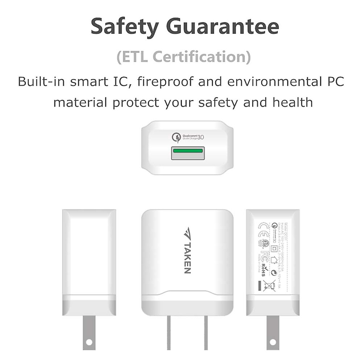 6ft Magnetic Charging Cable Compatible for Arlo Pro,Charging Cable with Adapter Compatible with Arlo Pro, Arlo Pro 2, Arlo Go,Outdoor Charging Cable Weatherproof Power Adapter & Power Cable - White