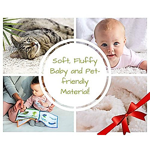 Posh Linens Shark Sherpa Blanket Blue: Soft Double Layer with Fun Ocean Design for Baby Boy Toddler Child