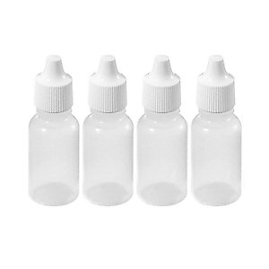 12PCS 30Ml/1Oz Empty Refillable Eye Liquid Dropper Dropping Bottle Portable Soft Squeezable Clear Plastic Dropper Vials Sample Packing Bottles with Plug and Screw-on Lid