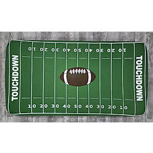 Dear Baby Gear Deluxe Crib Sheet Cotton Polyester Baby Crib Sheets, Soft Machine-Washable Crib Mattress Sheet, Baby Bed Sheets - American Football Field Print, 52"x28"x10"