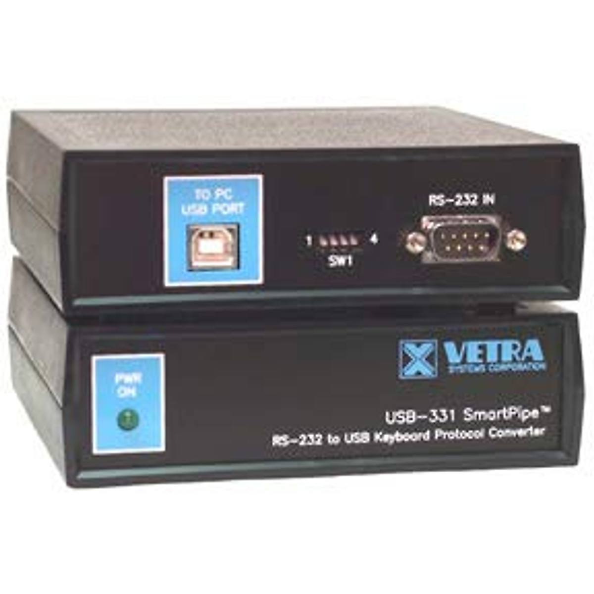 USB-331 Serial (RS232 - ASCII) to USB Keyboard Protocol Converter