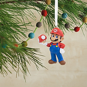 Hallmark Nintendo Super Mario, Luigi and Yoshi Christmas Ornaments,Resin Set of 3
