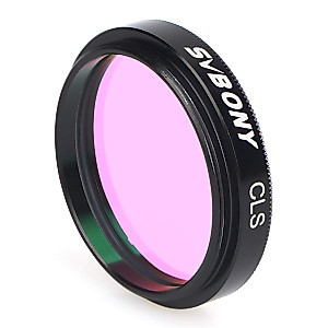 SVBONY Telescope Filter 1.25 inches CLS Filter City Light Pollution Reduction Filter Broadband Filter Suitable for Deep Sky Visual Astronomical Photography