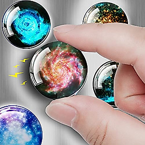 FINDMAG 24 Pack Refrigerator Magnets Decorative, Whiteboard Magnets, Glass 3D Cute Fridge Magnets, Small Magnets for Fridge, Office, Home, Kitchen, Cabinet, Whiteboard, Photo, Message, Gift