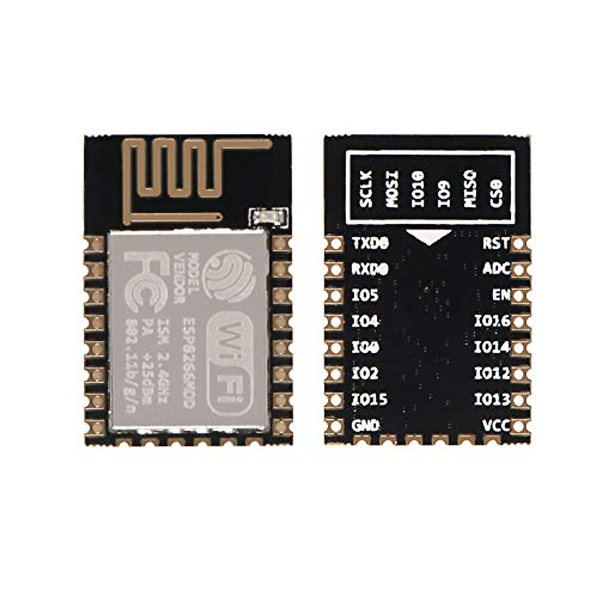 Dorhea 4PCS ESP8266 ESP-12E WiFi Serial Wireless Transceiver Module ESP12E Remote Port Development Board Support STA/AP/STA+AP Working Mode for NodeMCU