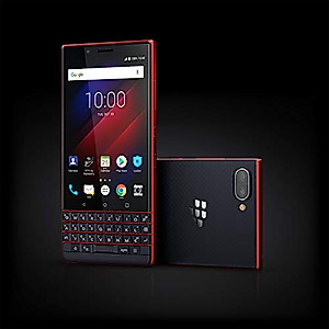 BlackBerry KEY2 LE (Lite) Dual-SIM (64GB, BBE100-4, QWERTZ Keypad, GSM Only, No CDMA) Factory Unlocked 4G Smartphone (Atomic Red) - International Version