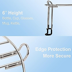 Stainless Steel Stand for Berkey Big, Royal and Travel System, 9'' Diameter 6'' Tall Countertop Stand, Fit Most Medium Gravity Water Filter System