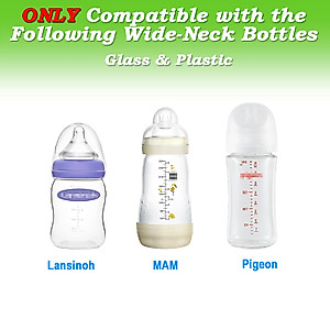 (9-PCs) Travel Bottle Caps Compatible with Lansinoh MAM Bottles, Storage Lids Replacement