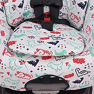 JYOKO Kids Cover Liner for car seat Compatible with Graco Extend2fit, 100% Cotton Made (Dino Party)