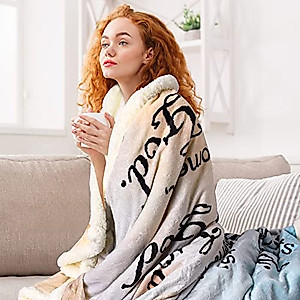 Bible Verse Blanket Christian Gifts for Women-Healing Mind Inspirational Faith Throw (60x80 Inch)- Cozy, Warm Throw Blanket Godly Gift