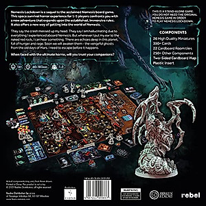 Nemesis Lockdown Board Game - Sci-Fi Horror Game, Tabletop Miniatures Strategy Game, Cooperative Adventure Game for Kids & Adults, Ages 14+, 1-5 Players, 90-180 Min Playtime, Made by Rebel Studio