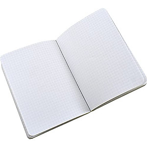 Zequenz Classic 360 Signature Series, Size: A6 Small, Color: Black, Paper: Grid, Soft Cover Notebook, Soft Bound Journal, 4" x 5.5", 200 sheets / 400 pages, Squared, Grid pattern, Graph premium paper