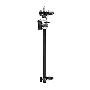 Fotoconic Multi Functional Reflector Holder, Boom Arm, Background Crossbar (21"-49" / 53-125cm) with Solid Locking Metal Swivel Head Grip