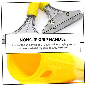 Mikinona 4pcs Cleaning Blade Stovetop Griddle Grill Scraper Utility Scraper Wall Scraper Paint Scraper Floor Scraper Tile Tools Wallpaper Tools Floor Squeegee Yellow Aluminum Alloy