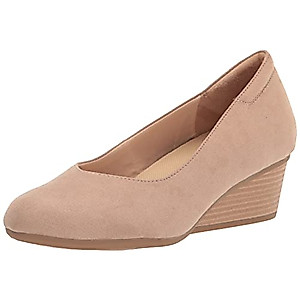 Dr. Scholl's Shoes Women's Be Ready Pumps, Taupe Microfiber, 7