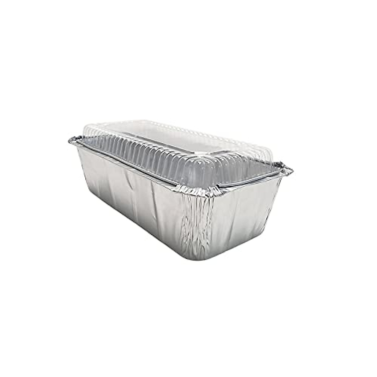 KitchenDance Disposable D & W Fine Aluminum Closeable Loaf Pan with Dome Lid - 33 Ounces Non-stick Aluminum Foil Pans Cakes, Cobblers - Baking Pan Perfect for Baking,Preparing Food, 212P, 500 Count