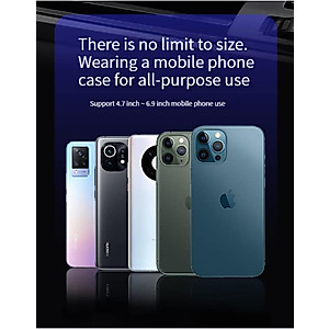 SiMaXuanCar car Phone Holder Vent Phone Holder Auto Lock Gravity Type Phone Holder with knob Locking Hook Clip Suitable for Various Vent Mount Suitable for 2.5~3.5 inch Width Smartphone(Black)