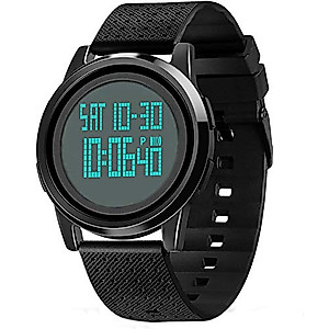 MJSCPHBJK Men's Digital Sports Watch Electronic Military Waterproof Watches for Men Outdoor Running with LED Back Light Alarm Stopwatch Army Watch