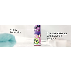 Philips Sonicare for Kids 3+ Bluetooth Connected Rechargeable Electric Power Toothbrush, Interactive for Better Brushing, Pink, HX6351/41