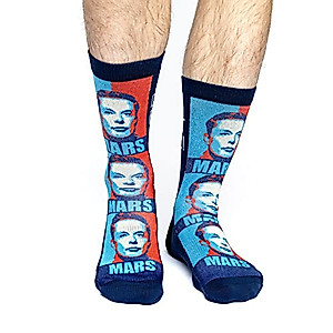 Good Luck Sock Men's Elon Musk Socks, Adult, Shoe Size 8-13