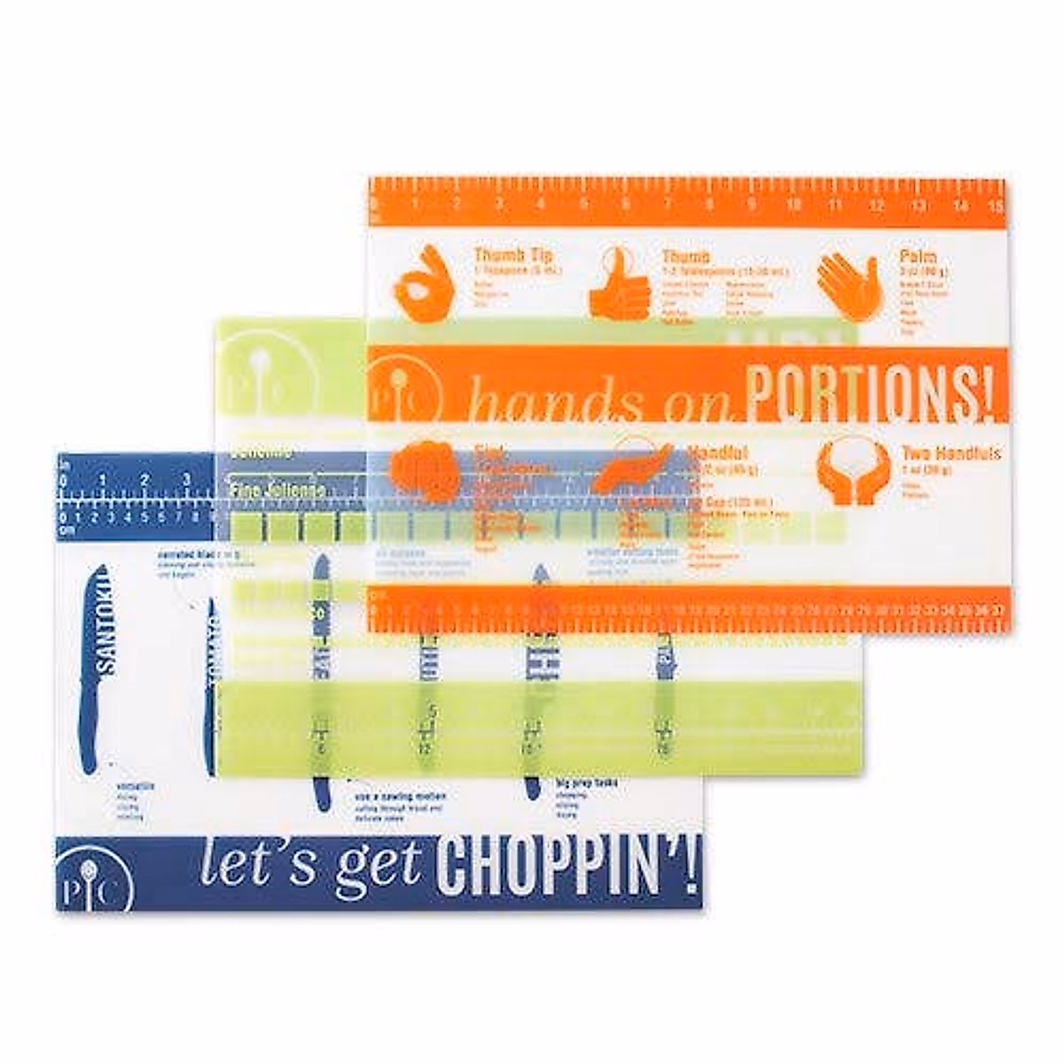 PAMPERED CHEF LARGE FLEXABILE CUTTING MATS #1519 SET OF 3