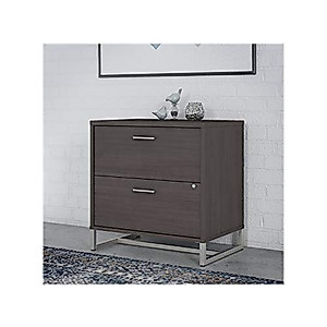 Bush Business Furniture Office by Kathy Ireland Method 2 Drawer Lateral File Cabinet-Assembled, Storm Gray
