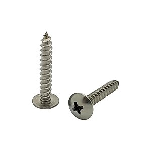 SNUG Fasteners (SNG96) 100 Qty #8 x 1 Truss 304 Stainless Phillips Head Wood Screws, Count