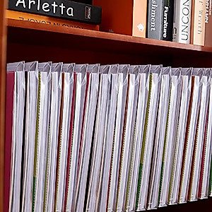 24 Pcs 12 x 12 Scrapbook Paper Storage Organizer Top Loading Plastic Paper Holder Craft Paper Storage Scrapbook Organization and Storage for Holding Scrapbook Paper Vinyl Paper Files Photos, Clear